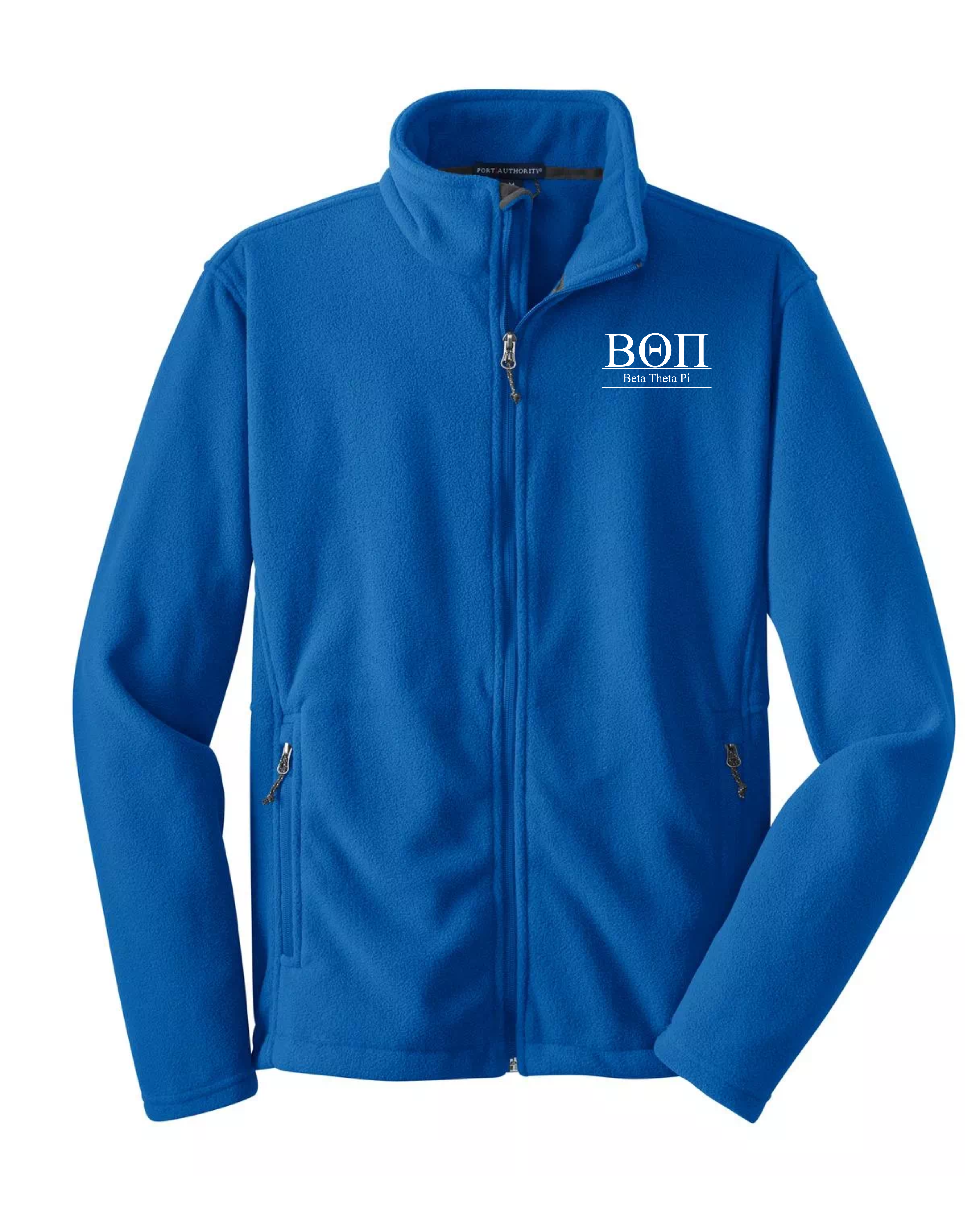 Beta Theta Pi Custom Fleece Full-Zip Jacket | Greek Organization Jacke ...