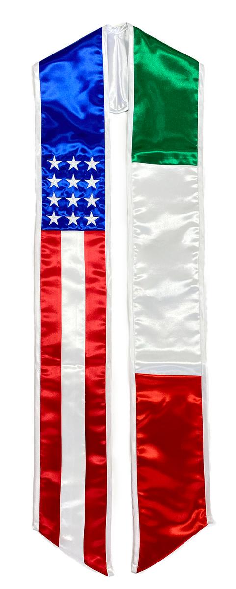 Italian Flag Graduation Stole / Sash Italy Flag Sash – Shopgreeklife
