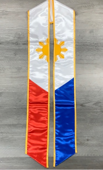Philippine Flag Graduation Stole / Sash Philipines Flag Sash ...